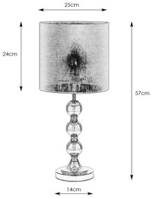 Markslöjd 108575 - Stolní lampa OCTO 1xE27/40W/230V béžová/černá