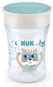 NUK Dětský hrníček Magic s víčkem 360° Modrá
