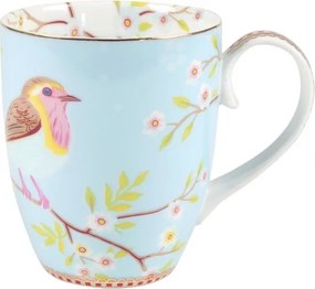 Pip Studio Floral Hrnek Early Bird modrý 350ml