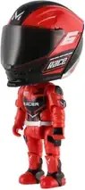 TEDDIES Figurka motorkáře 12 cm / Ohebné klouby / Kov/plast / Odnímate