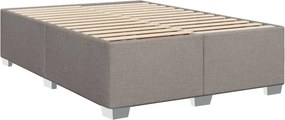 Box spring postel s matrací taupe 140x190 cm textil 3290487