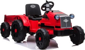 LEAN CARS Elektrický traktor s přívěsem CH9959 červený