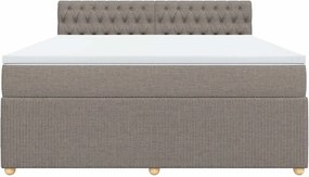 Box spring postel s matrací taupe 180x200 cm textil 3289846
