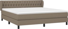 Box spring postel s matrací taupe 180x200 cm textil 3126505