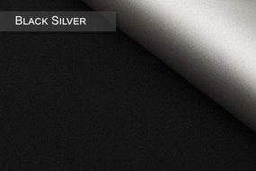 Dekodum Termoizolační roleta v hnědé kazetě, barva látky Black Silver Šířka (cm): 99, Výška (cm): Standardní (do 150 cm), Strana mechanismu: Levá