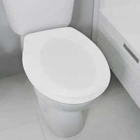 Spirella NEELA WC prkénko matně bílé / duroplast Thermodur / chromovan