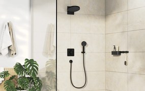 Hansgrohe DuoTurn Q, baterie pod omítku pro 2 spotřebiče, černá matná, HAN-75414670