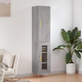 Skříň highboard šedá sonoma 34,5 x 34 x 180 cm kompozitní dřevo 3199039