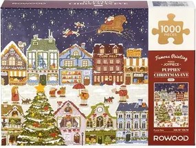 RoboTime Puzzle Štědrý den štěňat 1000 dílků