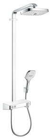 Hansgrohe Raindance Select E - Showerpipe 300 2jet EcoSmart 9 l / min s termostatem ShowerTablet Select 300, bílá / chrom 27283400