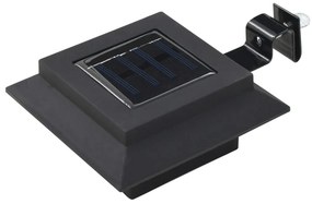 Zahradní solární lampy 12 ks LED čtvercové 12 cm černé 277136