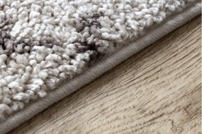 Dywany Łuszczów, Běhoun Berber Fez cream, 60x200, bílá, ložnice
