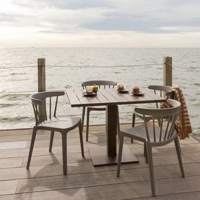 Kovový zahradní jídelní stůl 80x100 cm Tesso – WOOOD