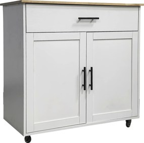 XXXLutz SERVÍROVACÍ VOZÍK, bílá, 90/88/47 cm MID.YOU - Barové vozíky - 001713014801