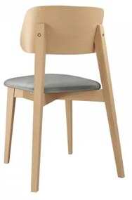 Čalouněná jídelní židle KT63/C, Potah: Magic Velvet 2205, Barva dřeva: czarny