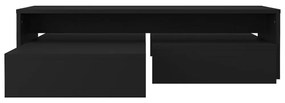 Petromila Sada konferenčních stolků černá 100 x 100 x 26,5 cm dřevotříska
