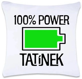 Super plecháček Dekorační polštář s potiskem 100% tatínek 40 x 40 cm Oboustranný tisk: NE