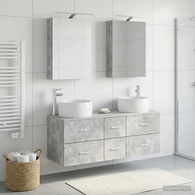 Sada koupelnového nábytku 5 ks Betonově šedá 3407034