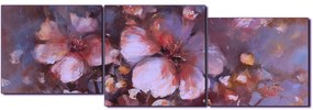 Obraz na plátně - Květ mandlí, reprodukce ruční malby - panoráma 5273FE (90x30 cm)