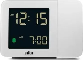 Braun BC15 bílá / Digitální budík / LCD / DCF (Rádiem řízené) / 1x AA