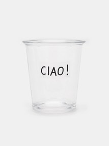 Sinsay - Sklenice s nápisy CIAO! a AMORE 2 pack - černá