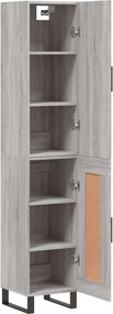 Skříň highboard šedá sonoma 34,5 x 34 x 180 cm kompozitní dřevo 3199135