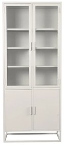 LABEL51 Prosklená kovová vitrína LEVEL bílá SL-51.022