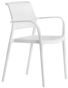 OnaDnes -20% Pedrali Bílá plastová jídelní židle Ara 315