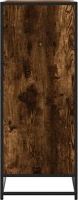 Botník kouřový dub 75 x 38 x 97,5 cm kompozitní dřevo a kov 3300867