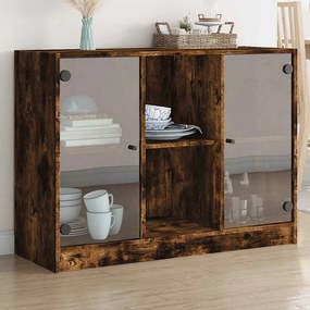 Příborník kouřový dub 102 x 37 x 75,5 cm kompozitní dřevo 3295875