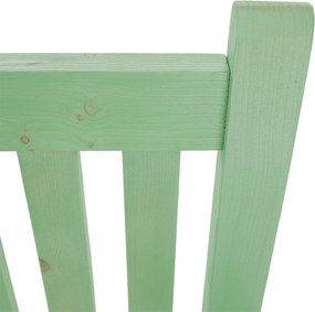 Kondela Dřevěná zahradní lavička, neo mint, 150 cm, KOLNA