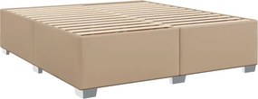 Box spring postel s matrací cappuccino 180 x 200 cm umělá kůže 3285224