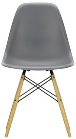 Eames Plastic Chair DSW javor grafitová bílé na tvrdou podlahu Vitra