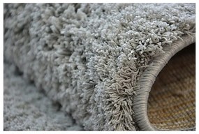 Luxusní kusový koberec Shaggy Azra šedý 80x150cm