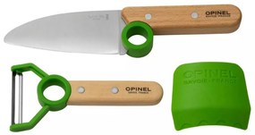 Opinel Le Petit Chef dětská kuchařská sada, zelená, 002577