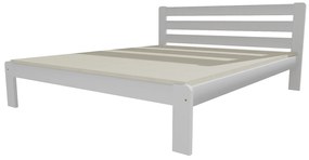 Dřevěná postel VMK 1A 180x200 borovice masiv - bílá