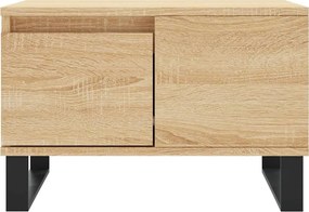 vidaXL Konferenční stolek 55 x 55 x 36,5 cm kompozitní dřevo [830767] Barva: hnědý dub