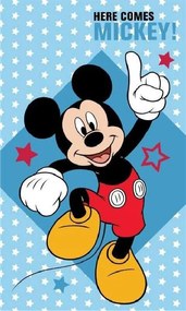 DETEXPOL Dětský bavlněný ručník Mickey hvězdičky - froté - 50 x 30 cm - Detexpol