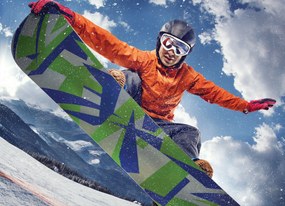 Malvis ® Tapeta Snowboard Vel. (šířka x výška): 360 x 260 cm