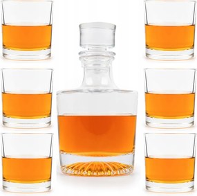 Karafa 6 Skleniček na whisky na alkohol Dárek Svátky Narozeniny