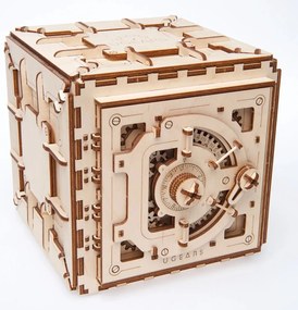 Ugears 3D dřevěné mechanické puzzle Trezor