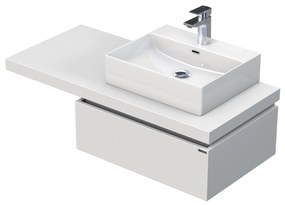 Intedoor Desk New skříňka s umyvadlem na desku DE 54 110 P STORM 1Z Barva: A0016 Bílá Lesk