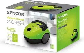 SENCOR SVC 45GR-EUE3 zelená / Sáčkový vysavač / 850 W / 1.5L / 79 dB /