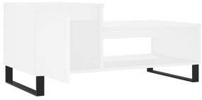 Konferenční stolek bílý 100 x 50 x 45 cm kompozitní dřevo - Default Title