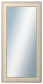 DANTIK - Zarámované zrcadlo - rozměr s rámem cca 60x120 cm z lišty GREECE bílá (2639)