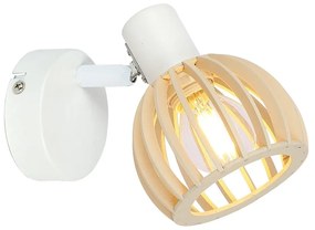 Nástěnné svítidlo v bílo-přírodní barvě ø 10 cm Atarri – Candellux Lighting