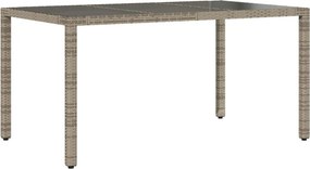 7dílný zahradní bistro set s poduškami šedý polyratan 3276896