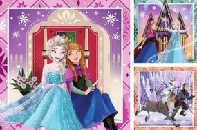 RAVENSBURGER Puzzle Disney: Ledové království / 3x49 dílků / od 5 let
