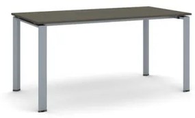 Jednací stůl INFINITY se šedostříbrnou podnoží 1600 x 800 x 750 mm, wenge