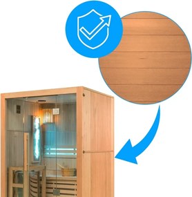 BPS-koupelny Finská sauna Relax  150x120, 3-4 osoby